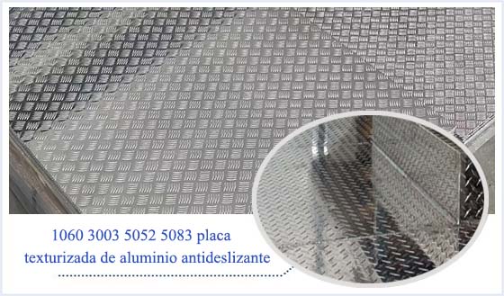 1060 3003 5052 5083 Placa texturizada de aluminio antideslizante para piso - Flait Aluminum